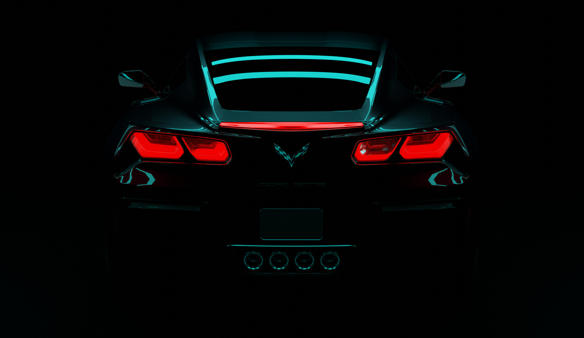 ArtStation - Stylized Corvette C7 Stingray