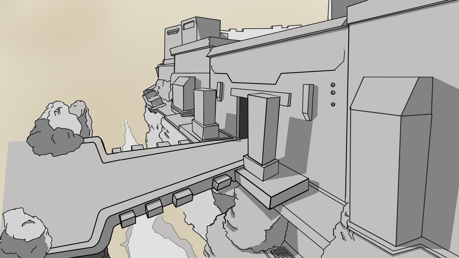 ArtStation - Futuristic citadel