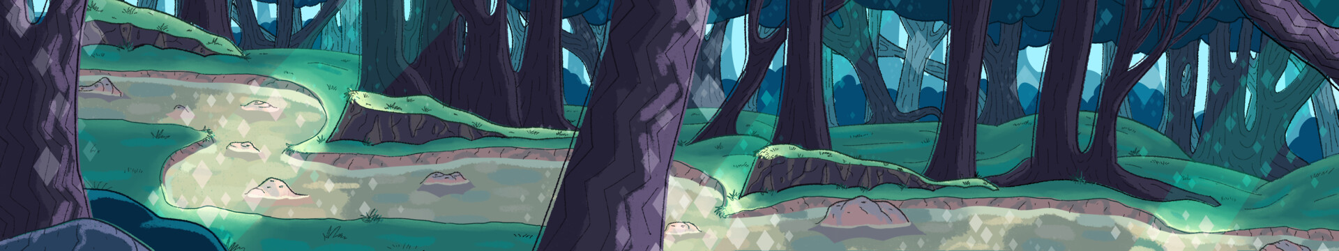 ArtStation - Forest Stream Background