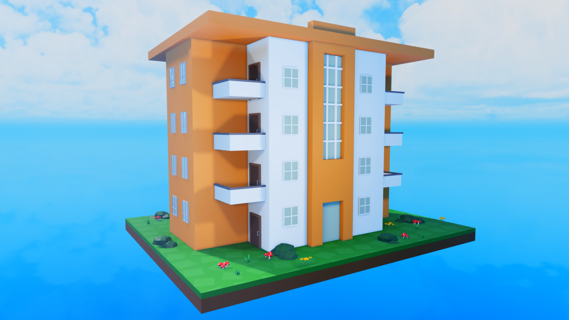 ArtStation - Low-Poly Building