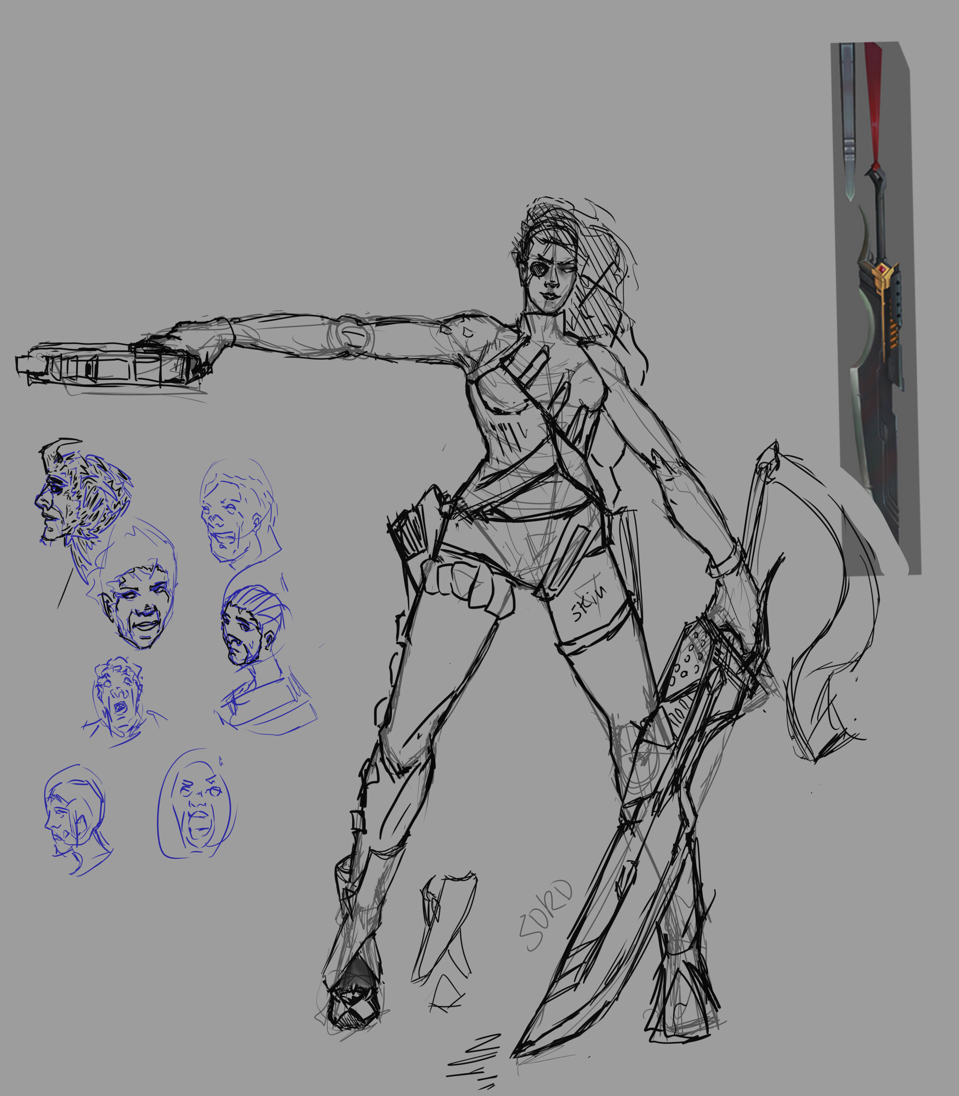 ArtStation - samira wip