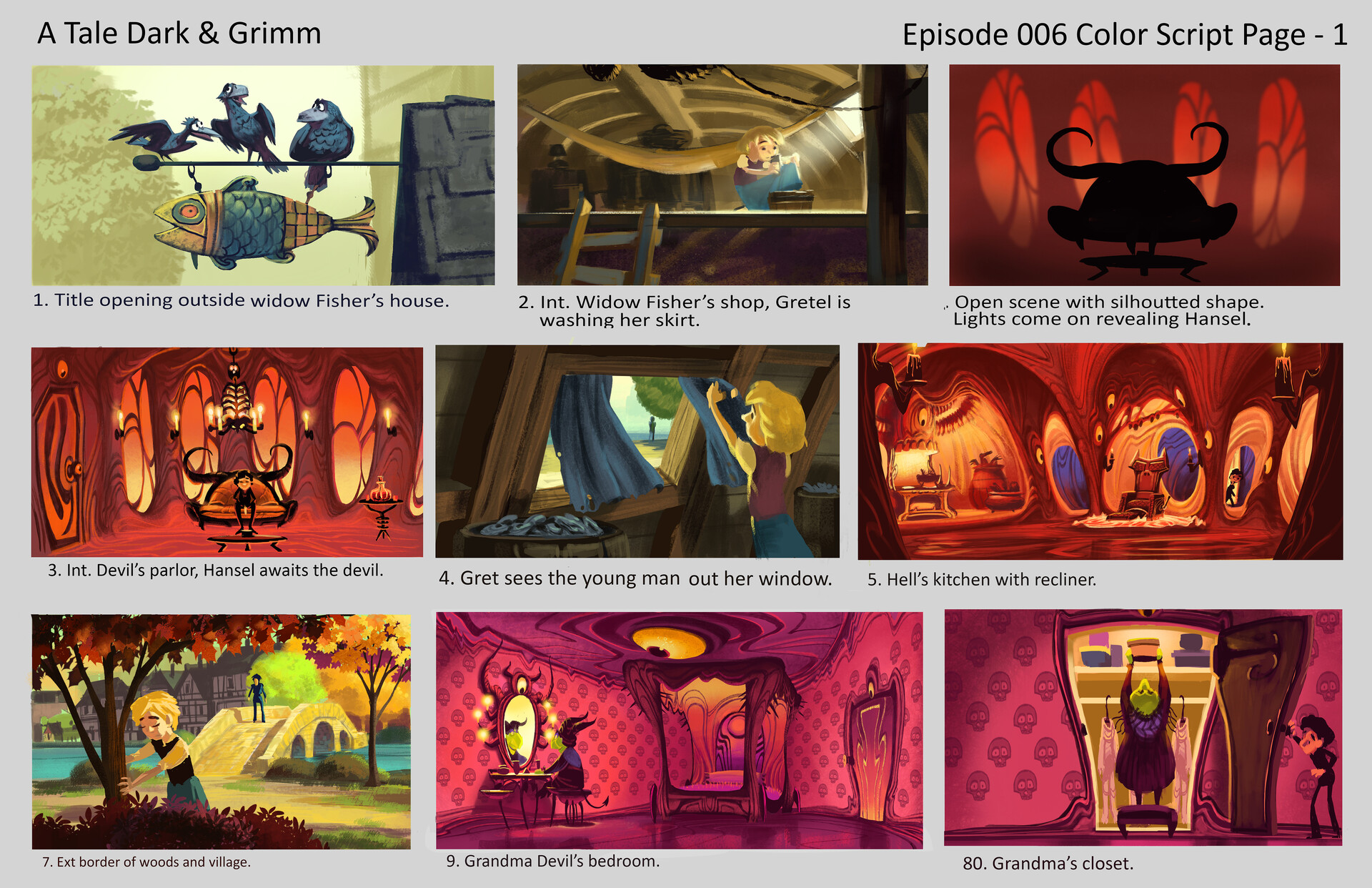 ArtStation - Color and story script for episode 6 of " A Tale Dark ...