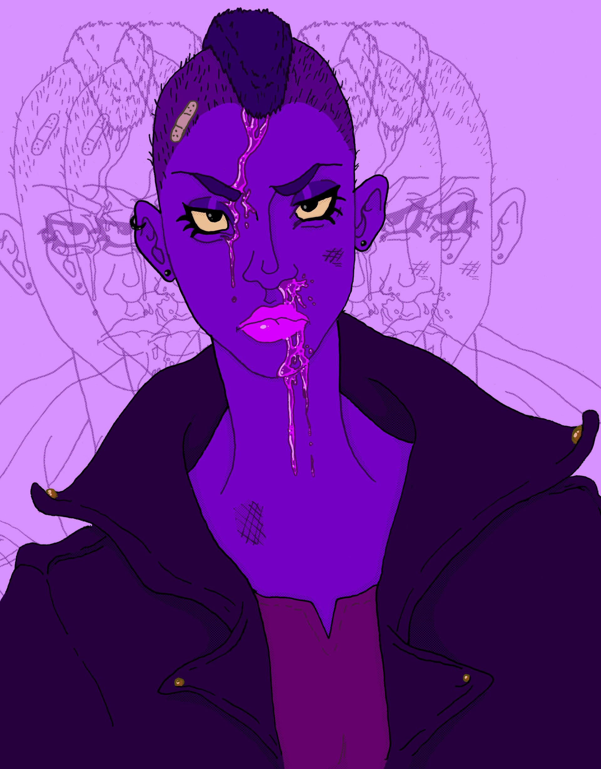 ArtStation - Purple Punk