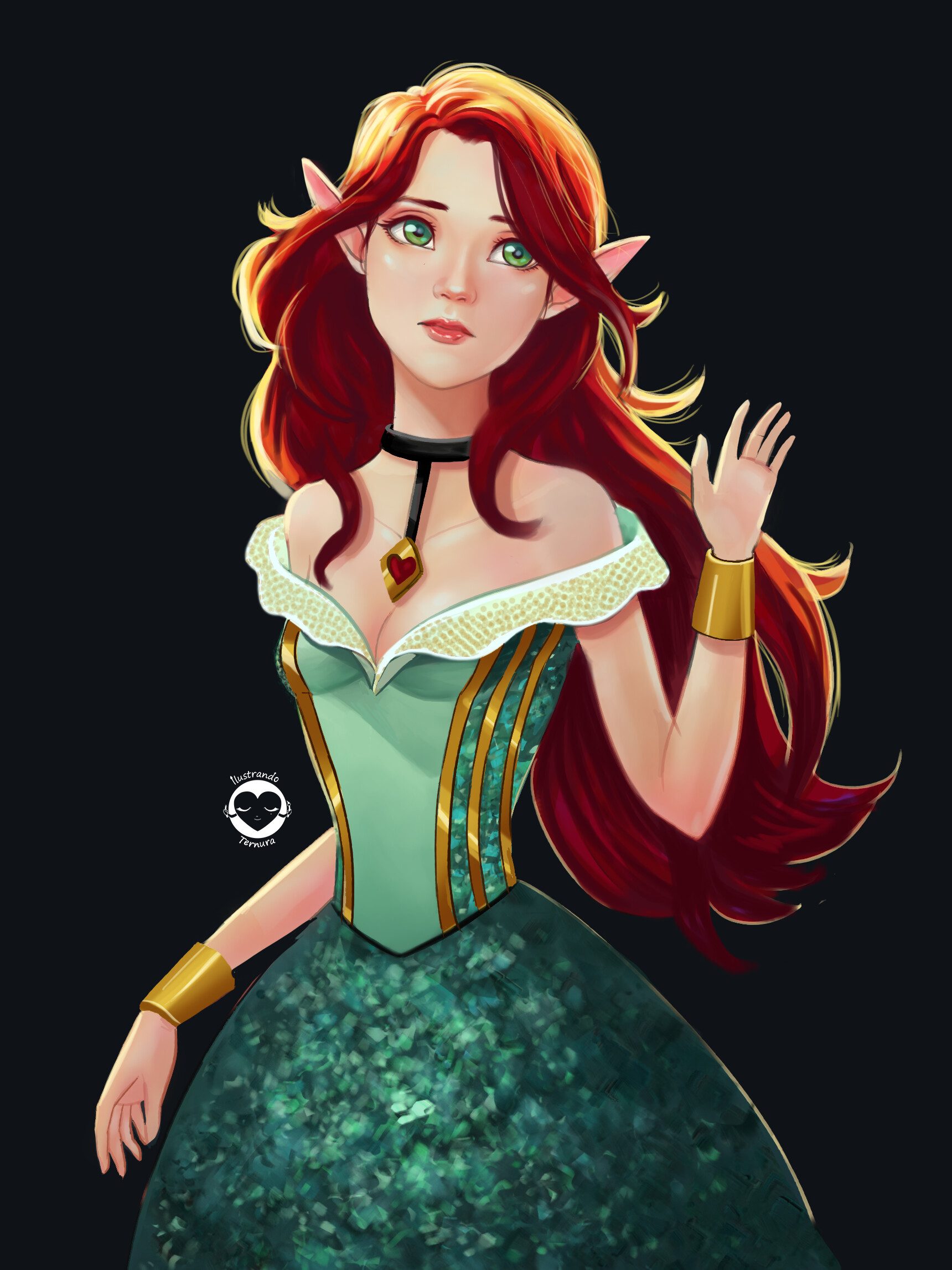 ArtStation - Elfa triste