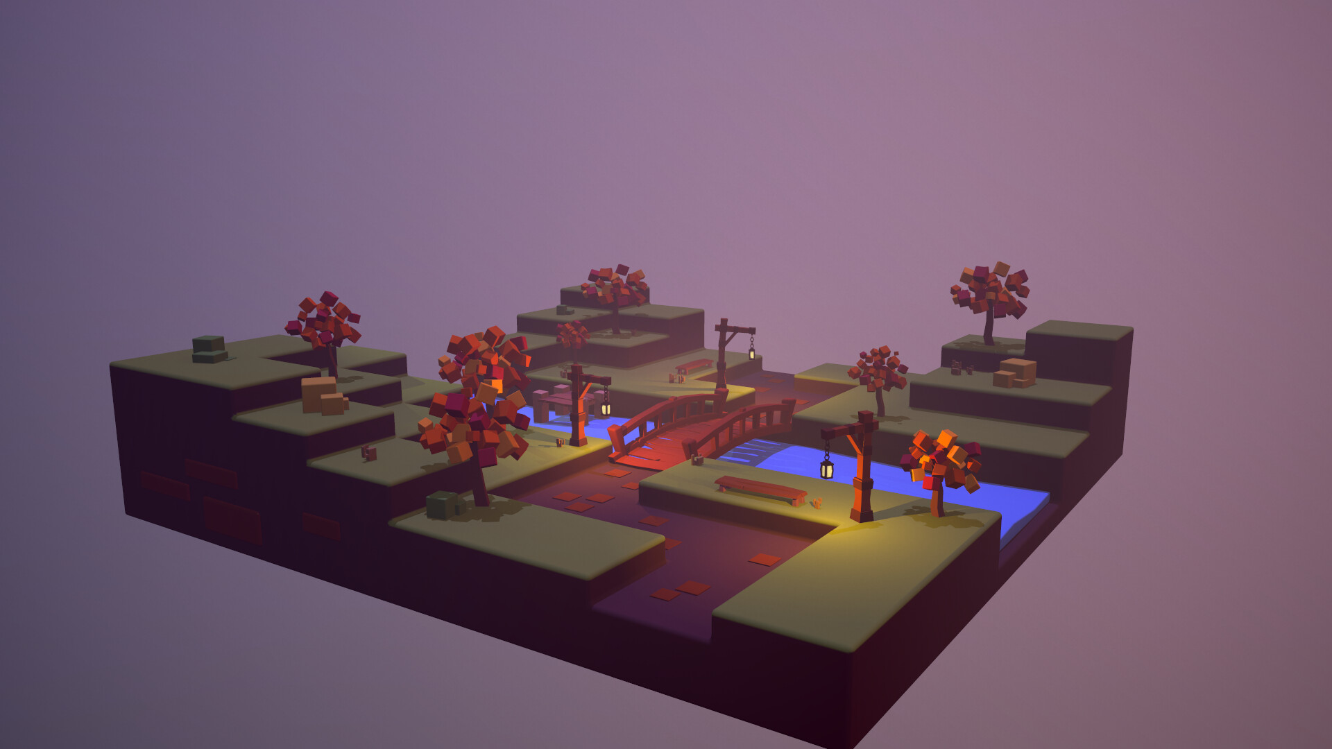 ArtStation - low poly park