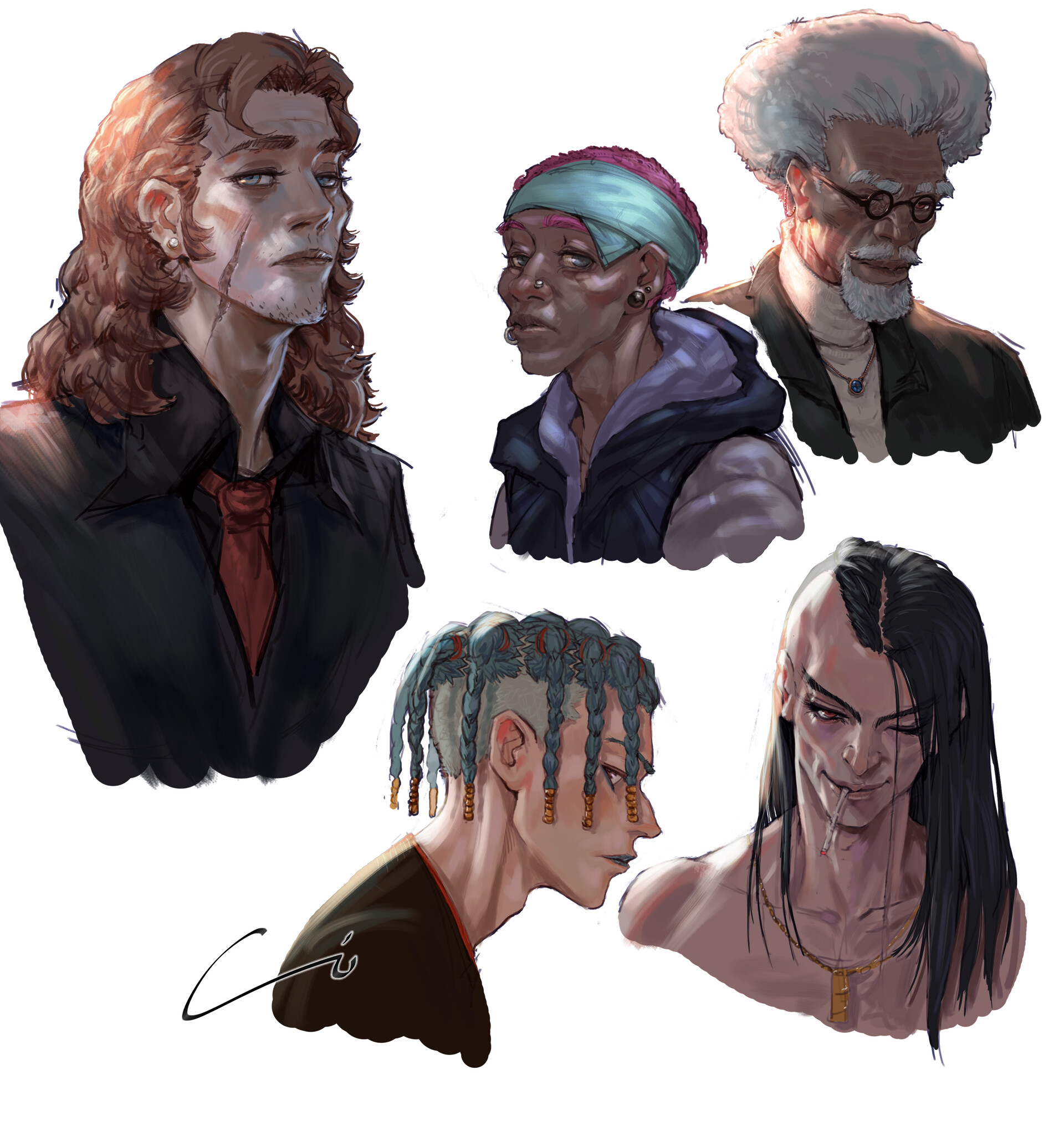 ArtStation - random design（ bad guys）