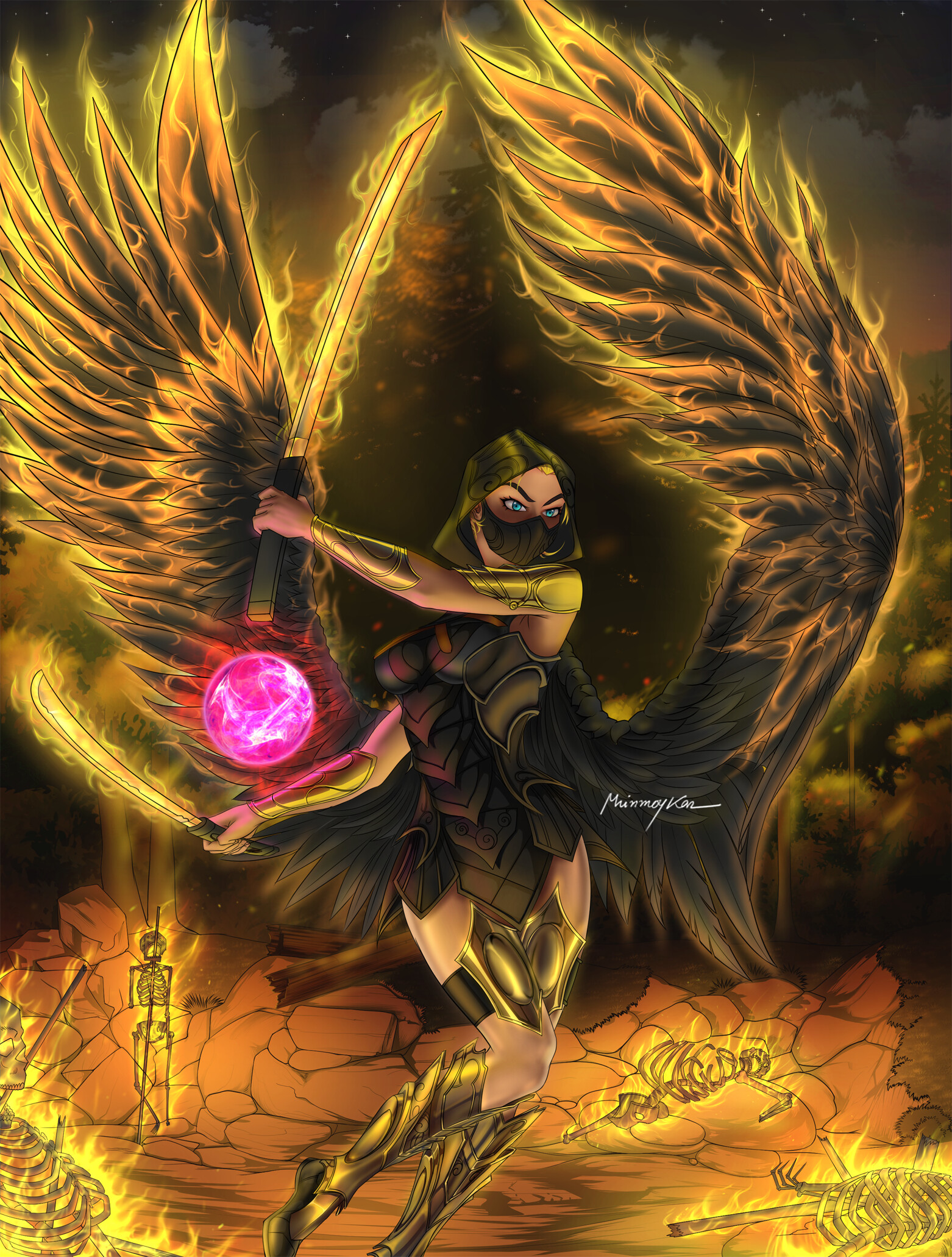 ArtStation - Cover Art & Character design for a novel (Commission Work)