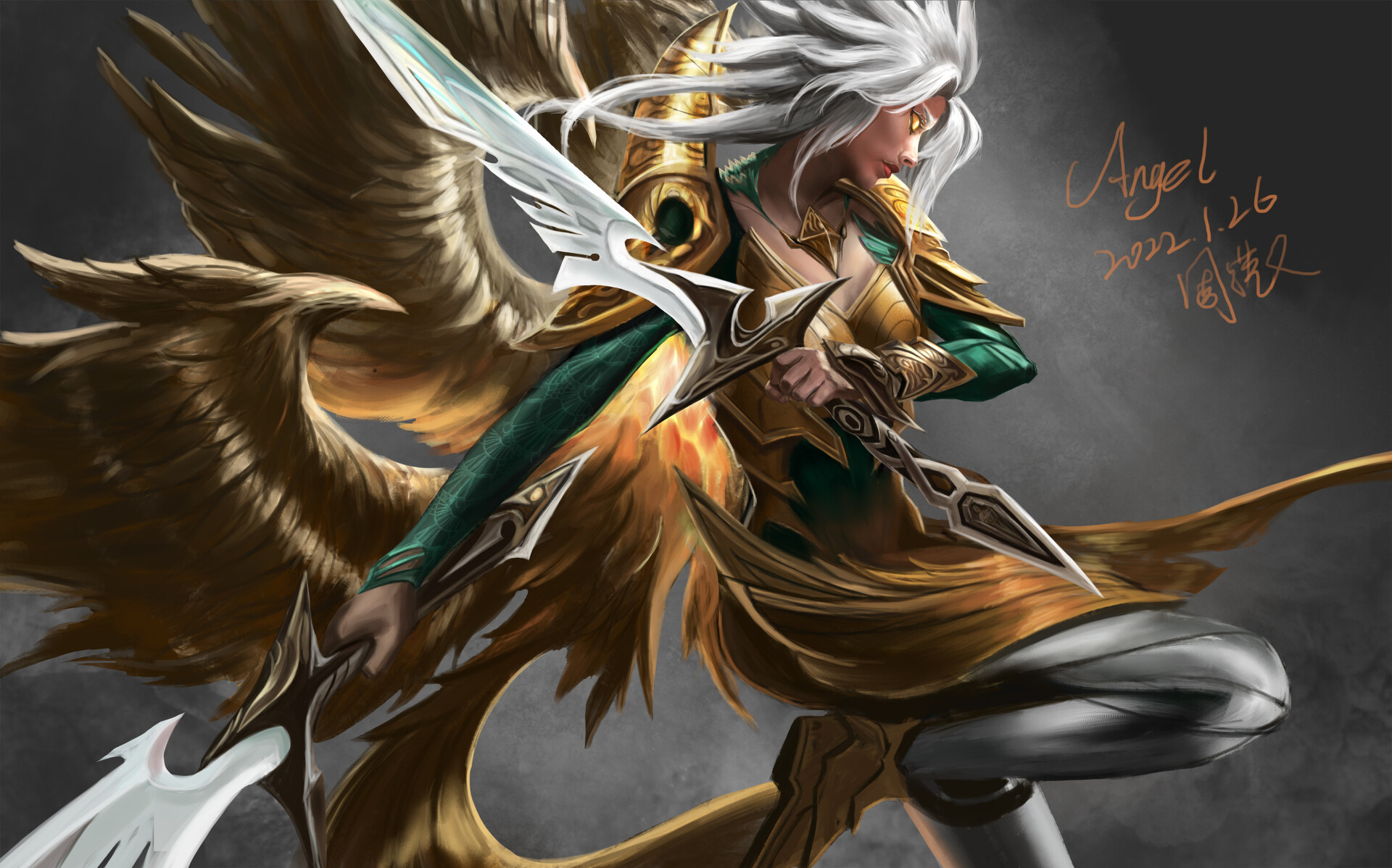 ArtStation - The Righteous Kayle cover chengweipan