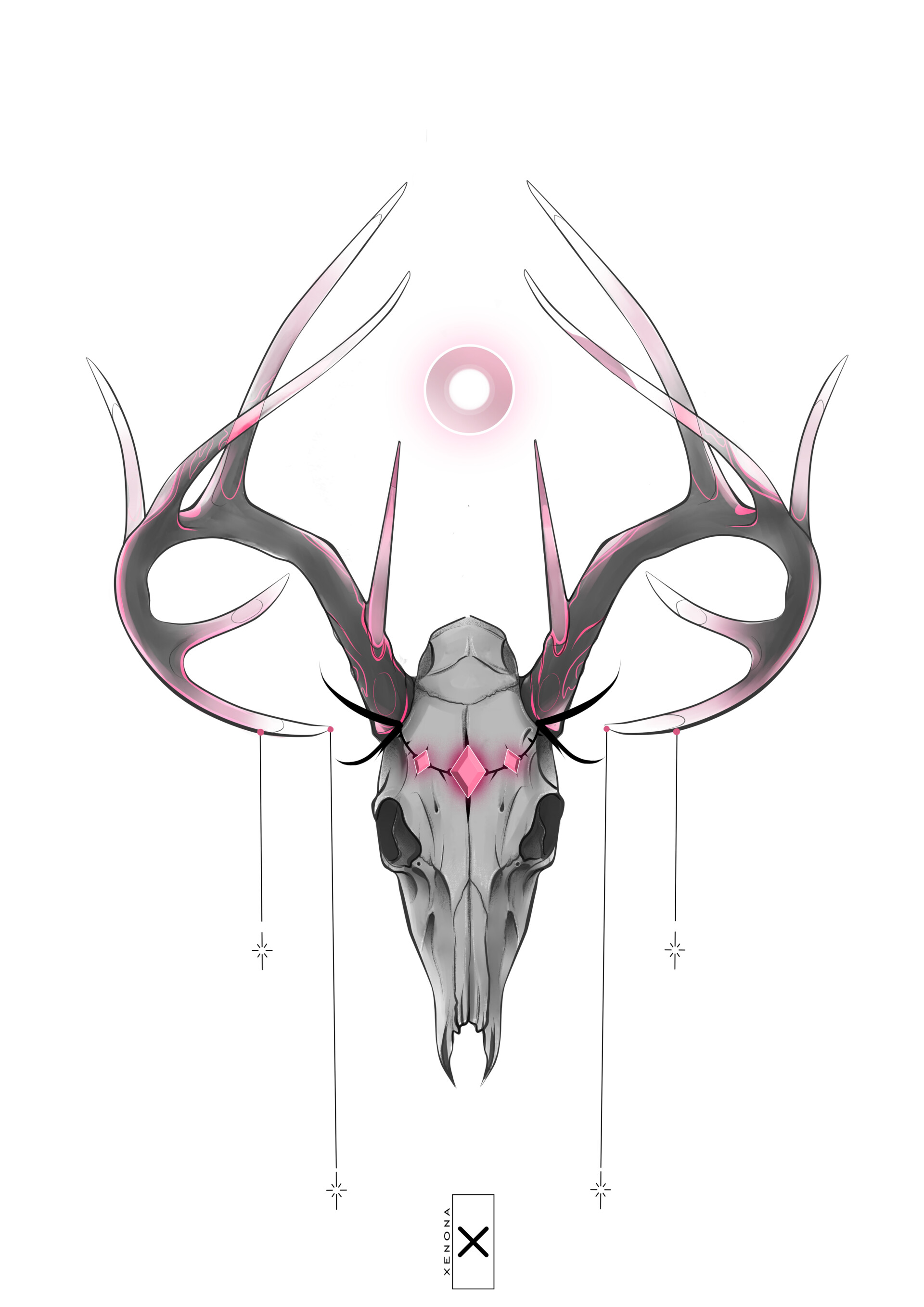 Deer Skull Drawing Tumblr