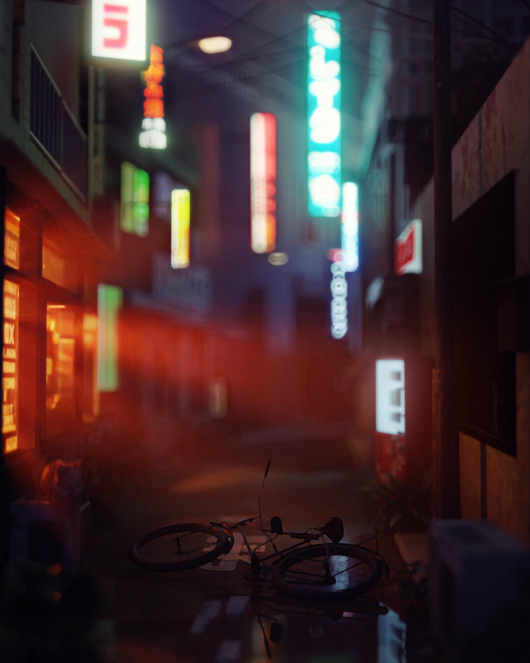 ArtStation - Japanese Alleyway