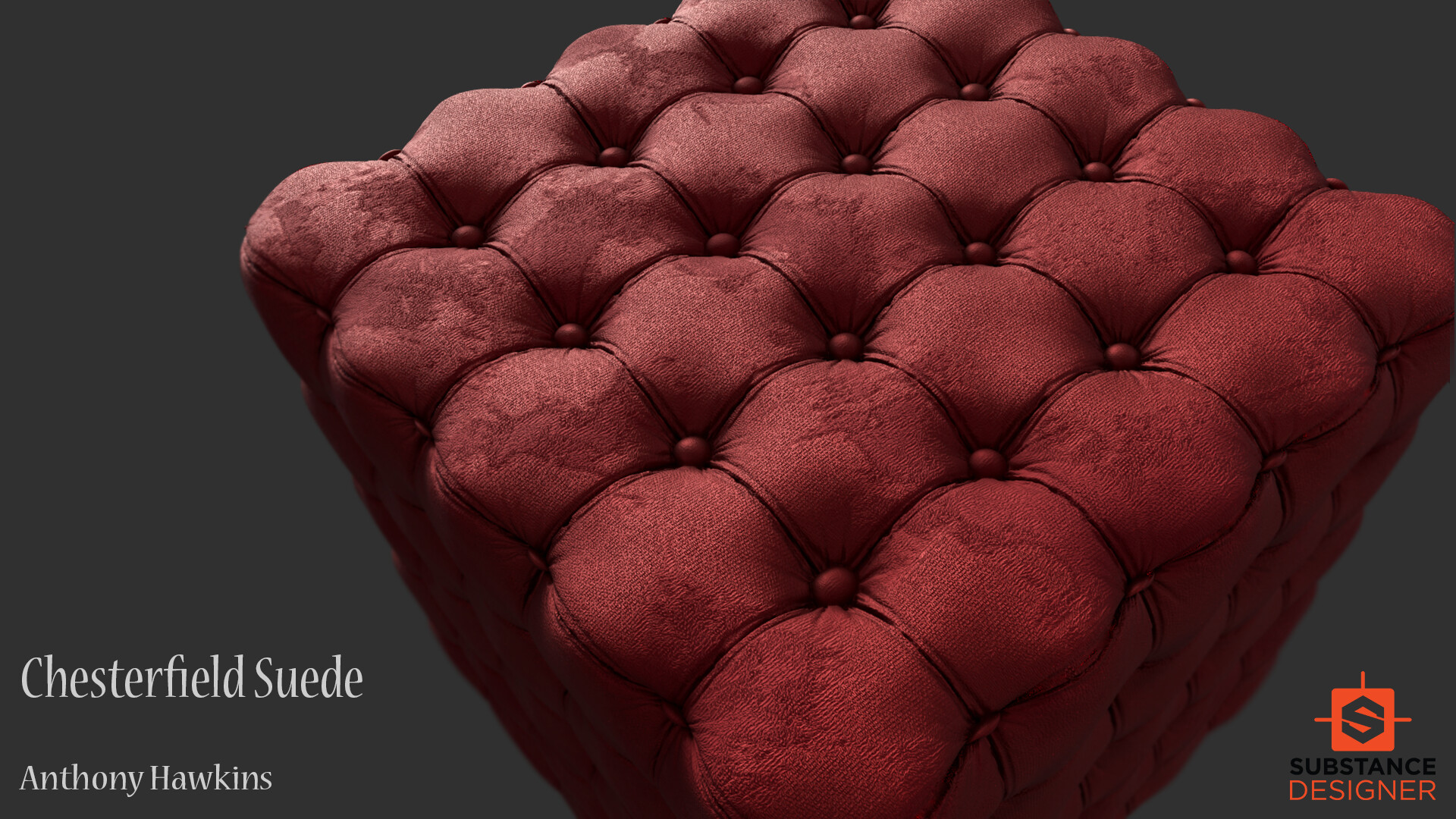 ArtStation - Suede Chesterfield (Substance Designer)
