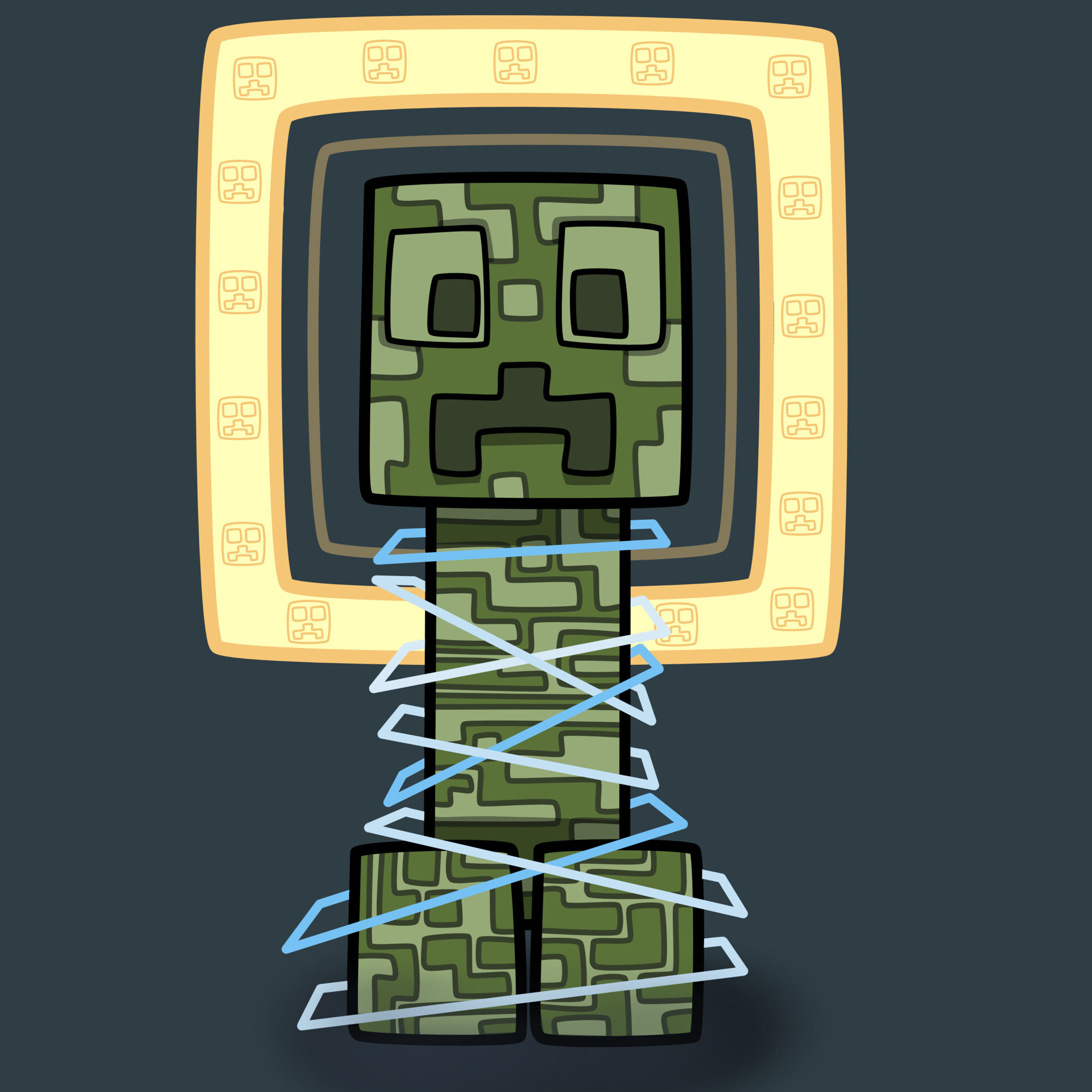 ArtStation - charged creeper