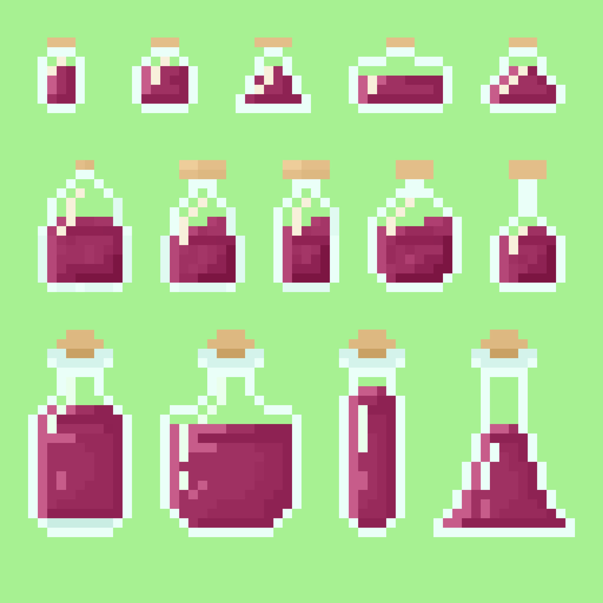 ArtStation - Pixel Bottles