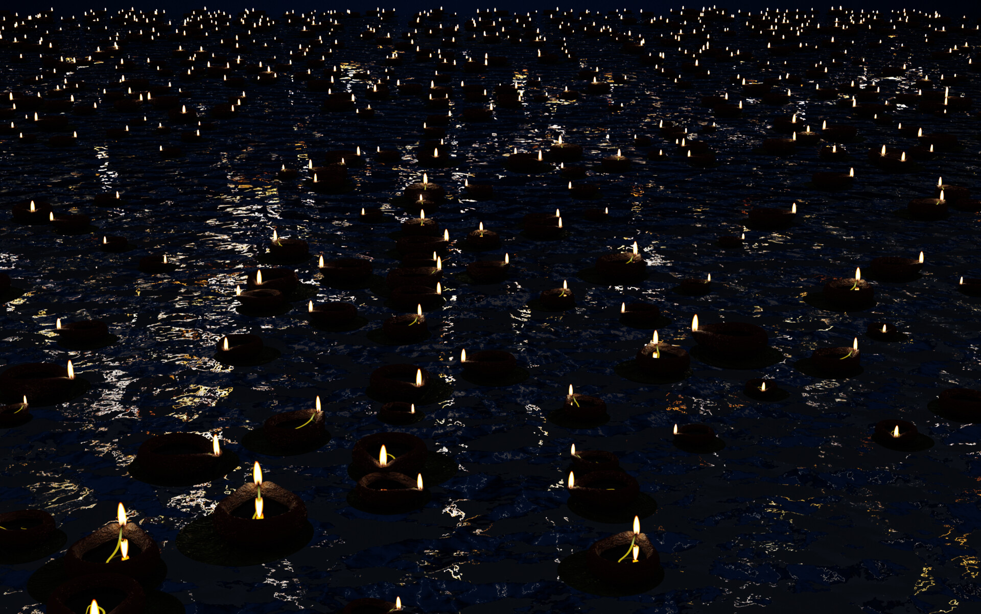 ArtStation - Flames on Bank