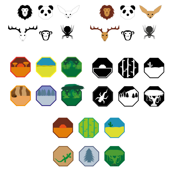 ArtStation - Zoo Runner PC - Animal group icons