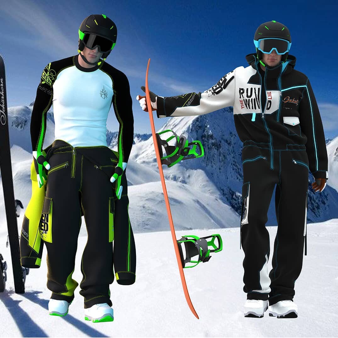 ArtStation - Suit for a snowboarder