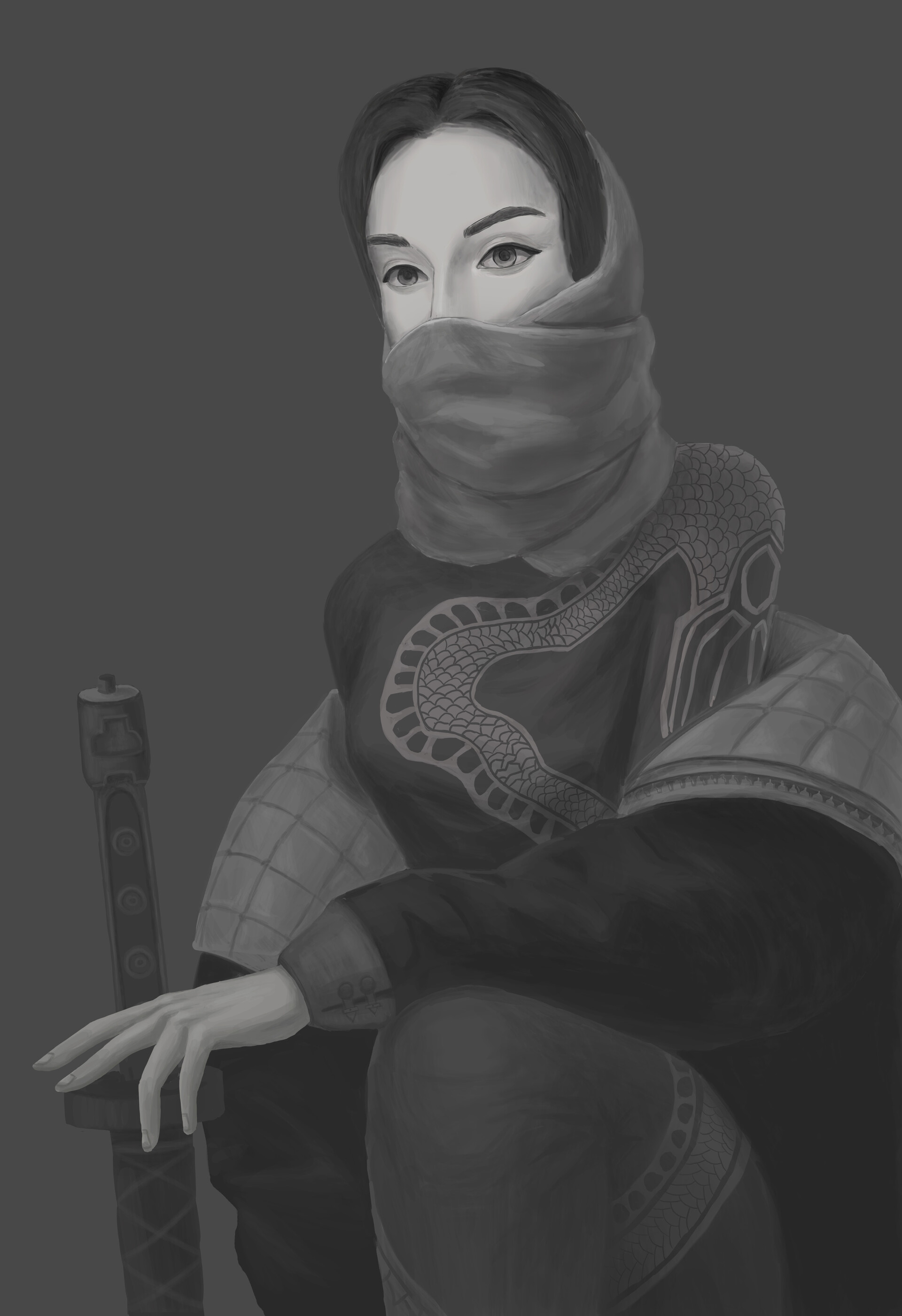 ArtStation - Girl with Katana