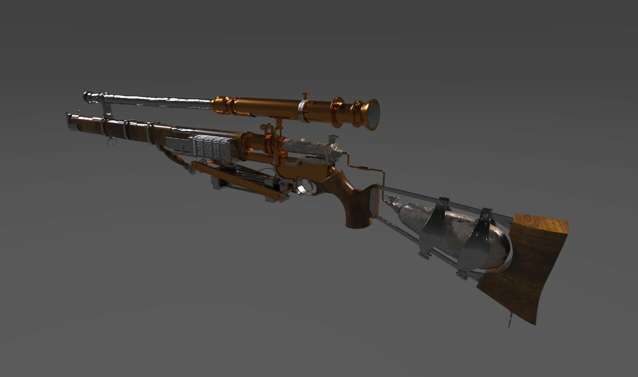 ArtStation - steampunk weapons