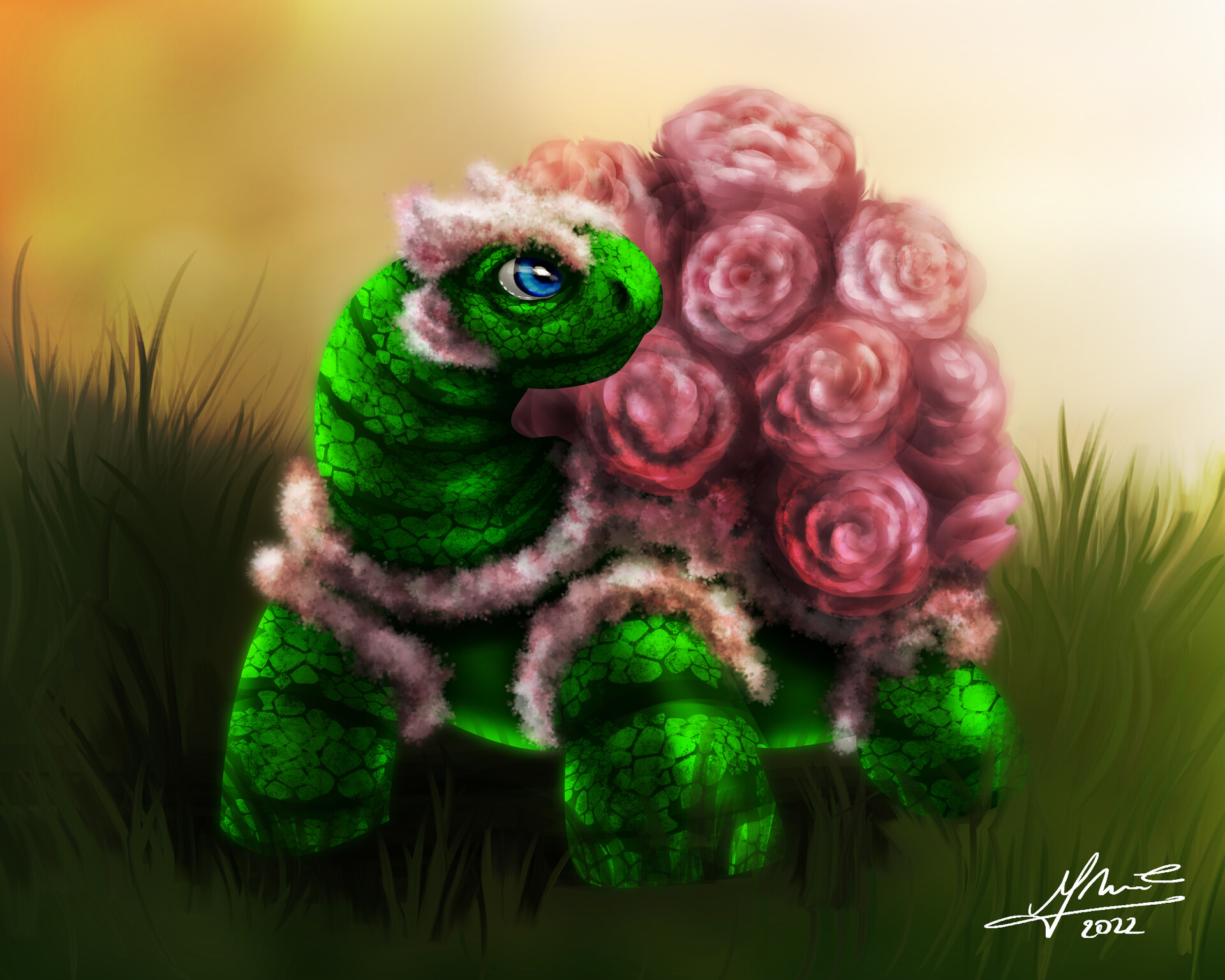 ArtStation - Flower turtle
