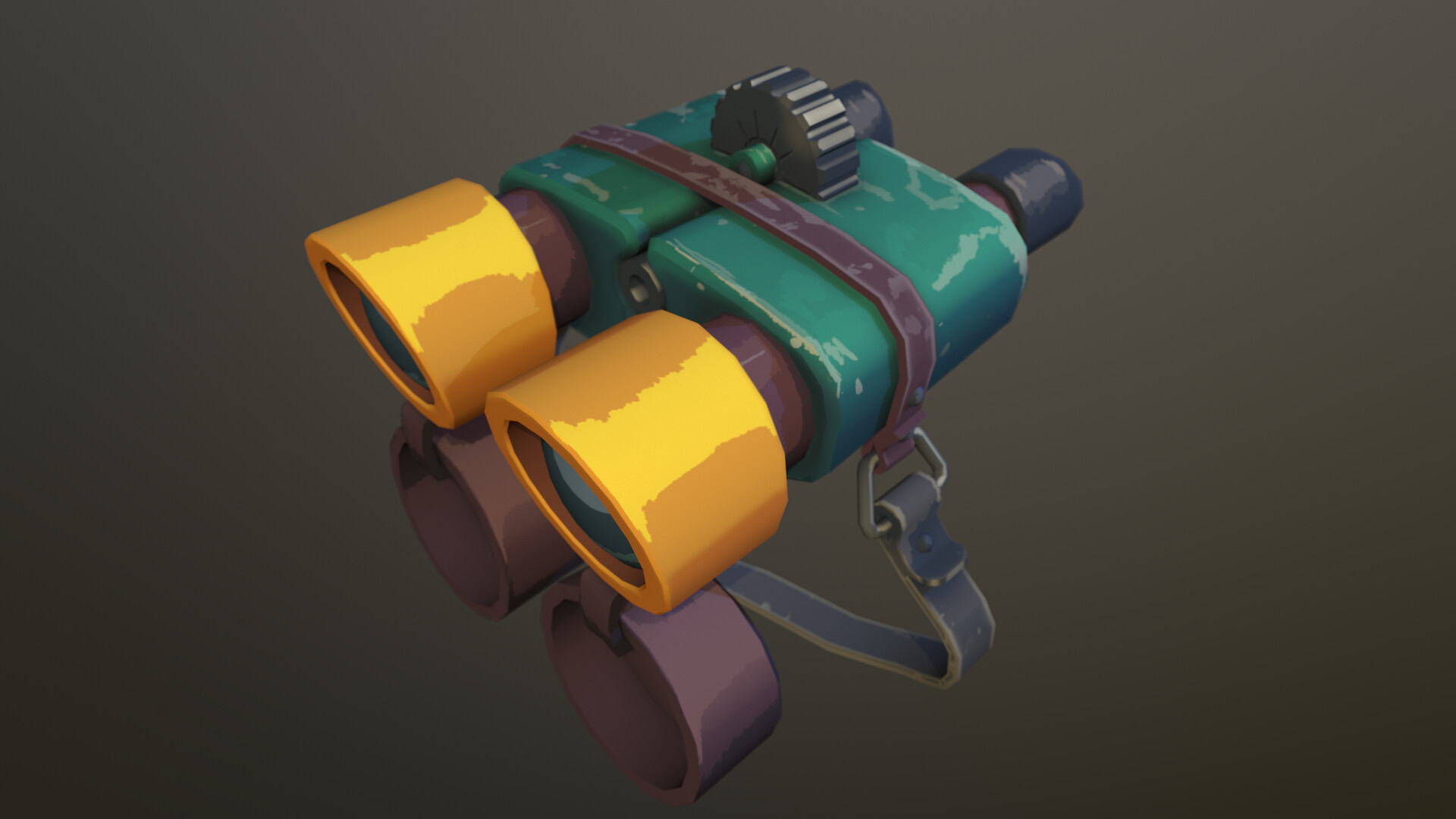 ArtStation - Binocular National Park - Stylized Props