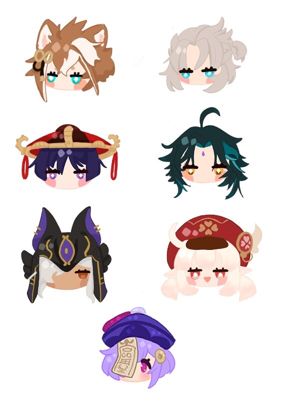 ArtStation - Gen shin Impact Doodles