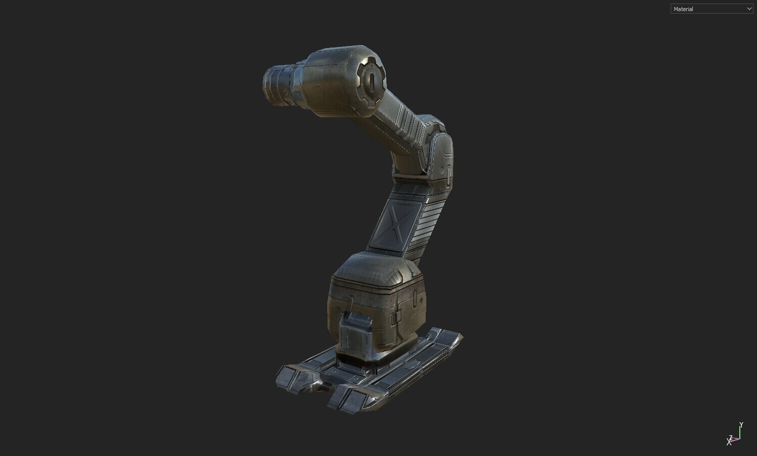 ArtStation - Bloodhound Mech Leg No Armor