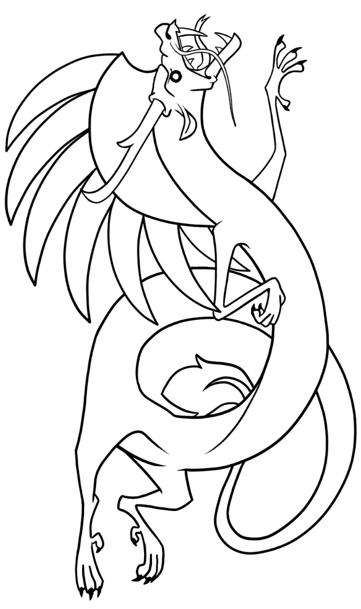 americon dragon coloring pages