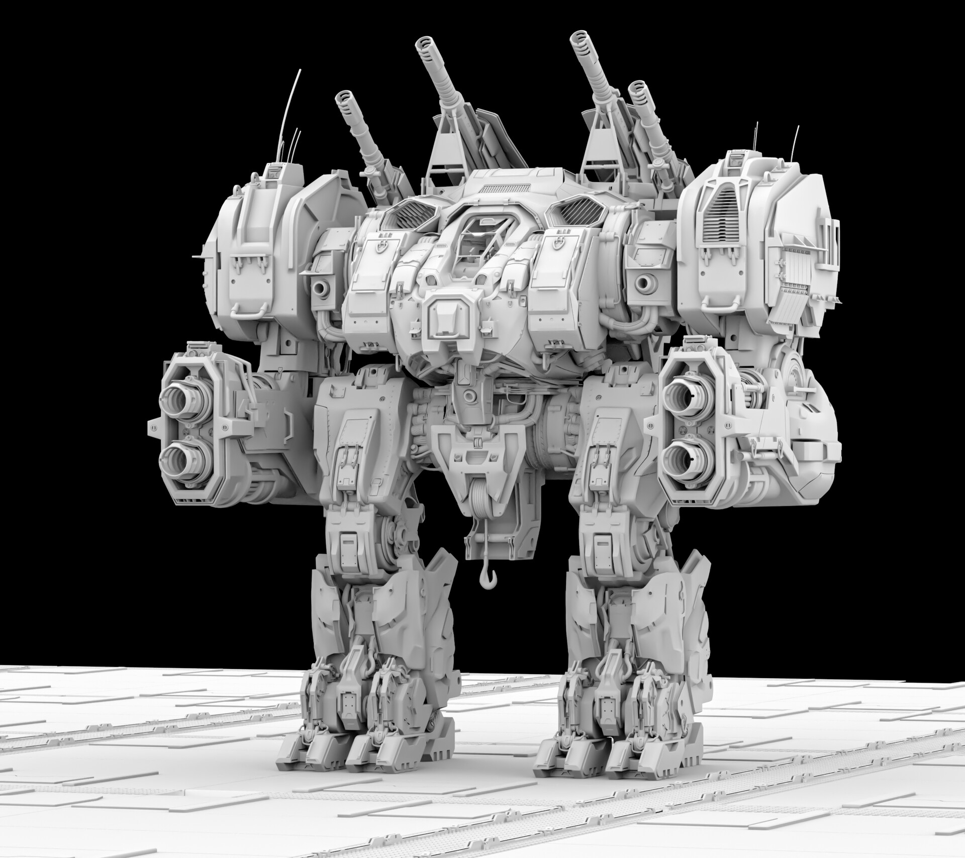 Starcraft 2 Thor Drawing