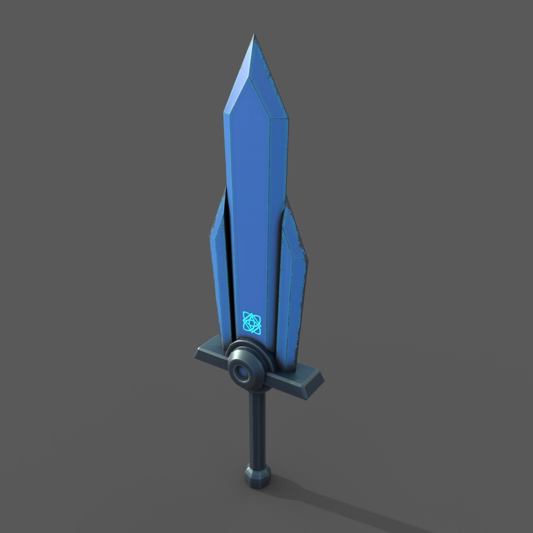 ArtStation - Stylized Crystal Sword