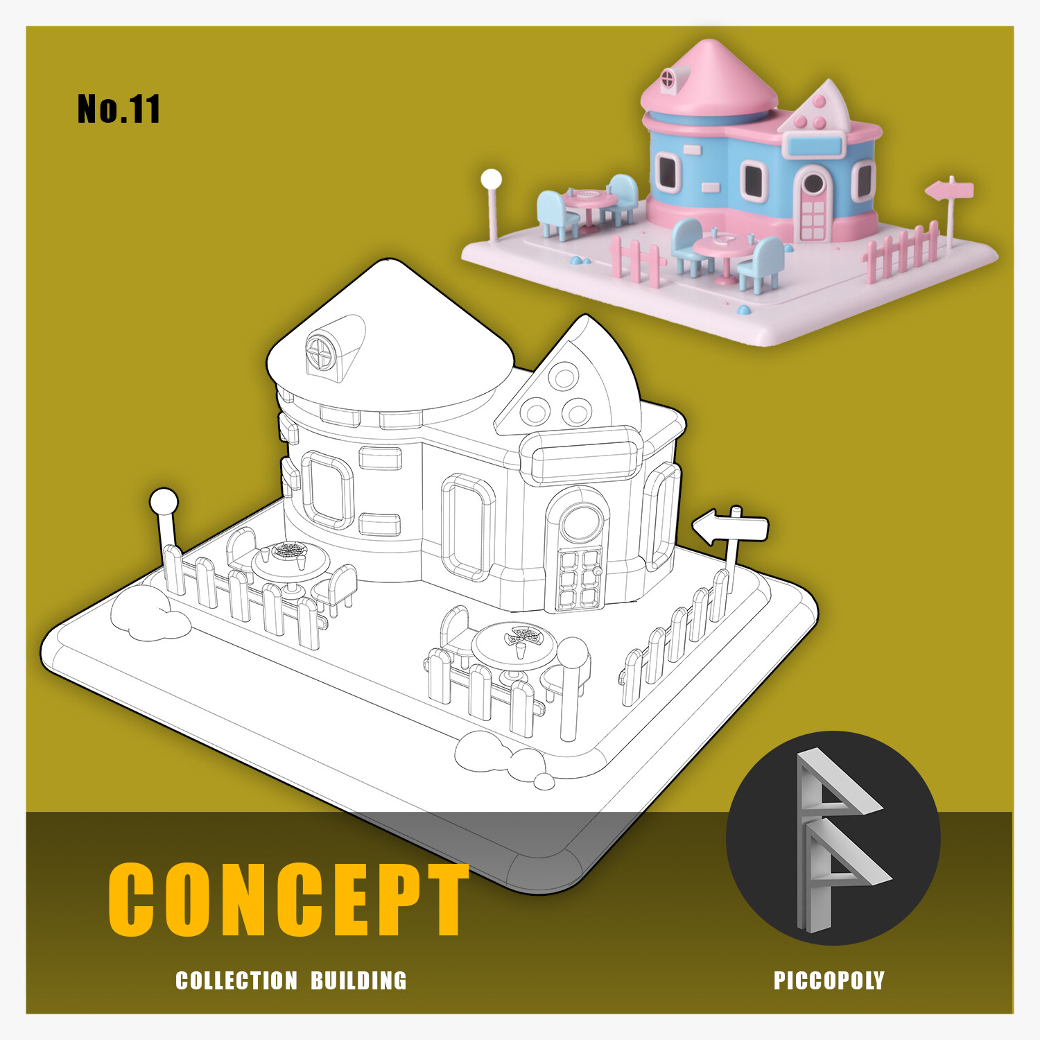 ArtStation - concept fantasy cartoon building