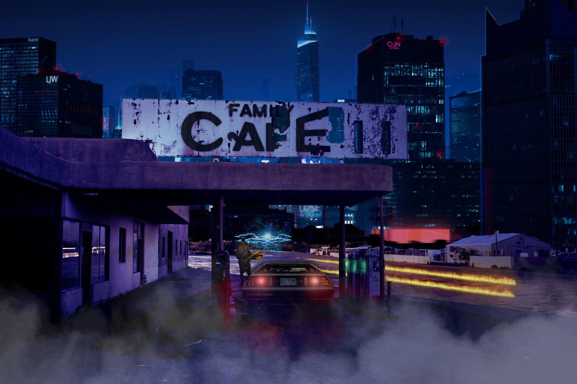 ArtStation - Sci-fi gas station