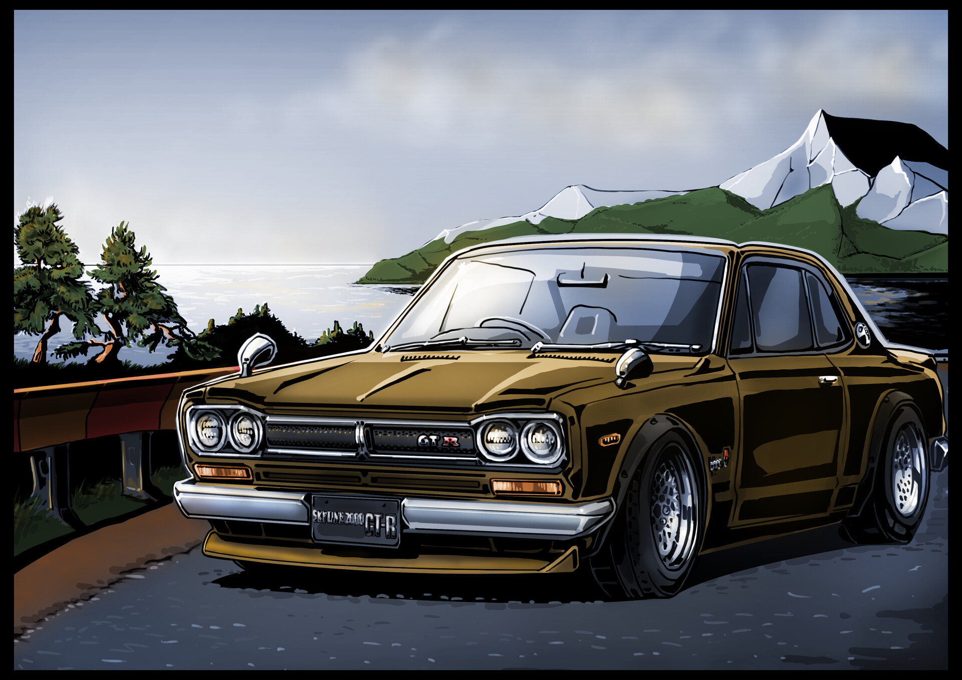 ArtStation - A vintage GTR