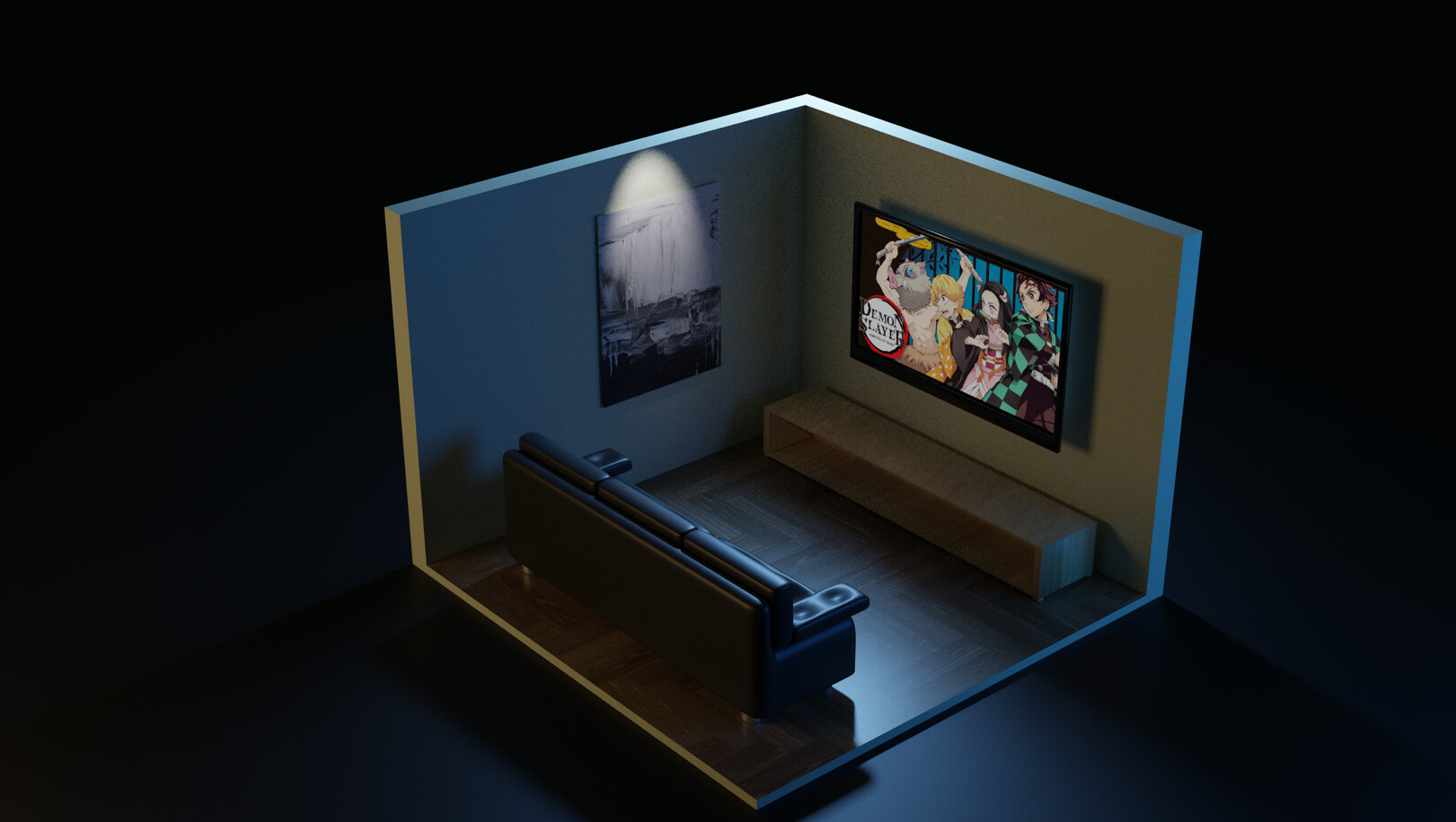 ArtStation - A simple room in Blender