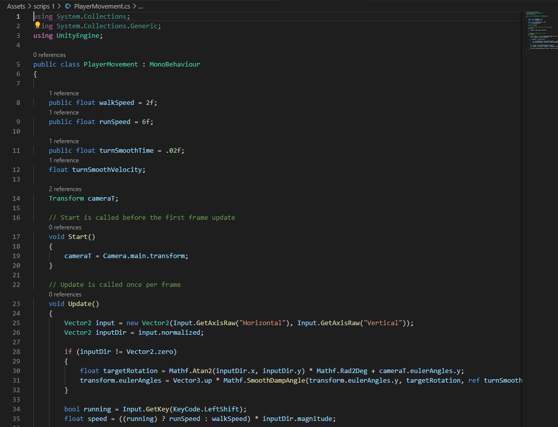 Reece - coding for player movement