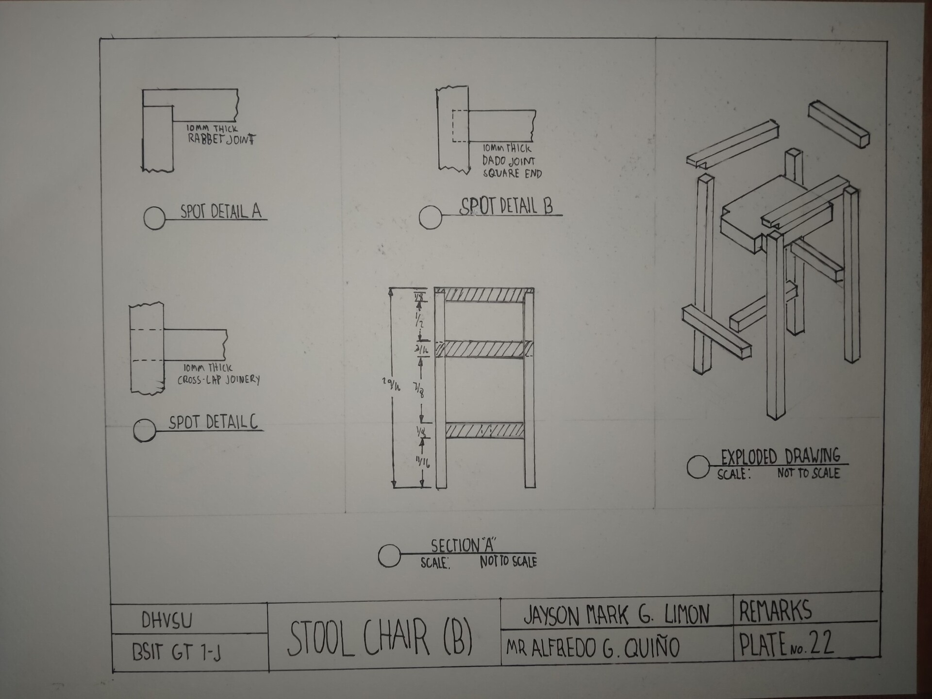 ArtStation - Stool Chair (B) Plate NO. 22