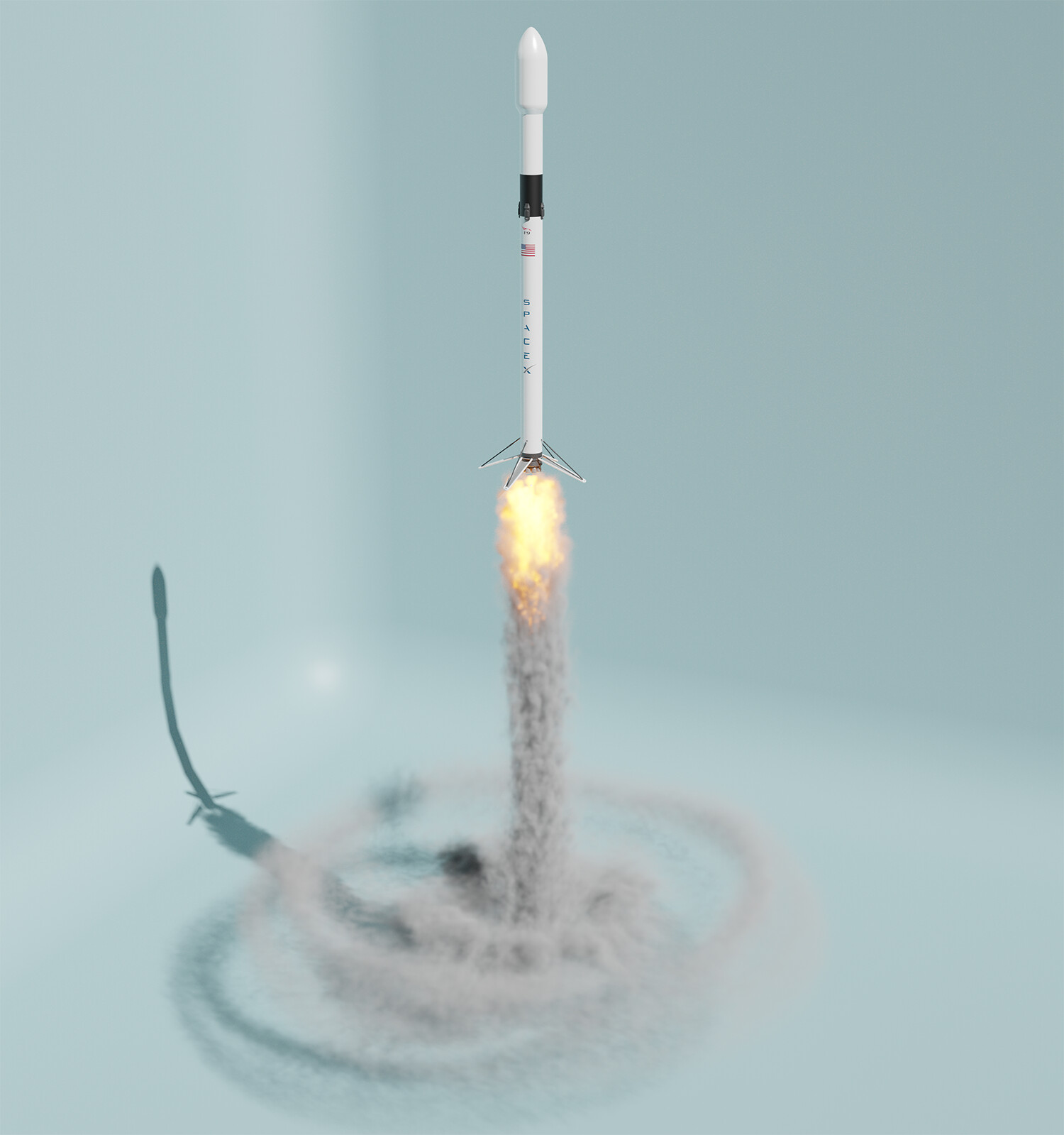 ArtStation - SpaceX Rocket