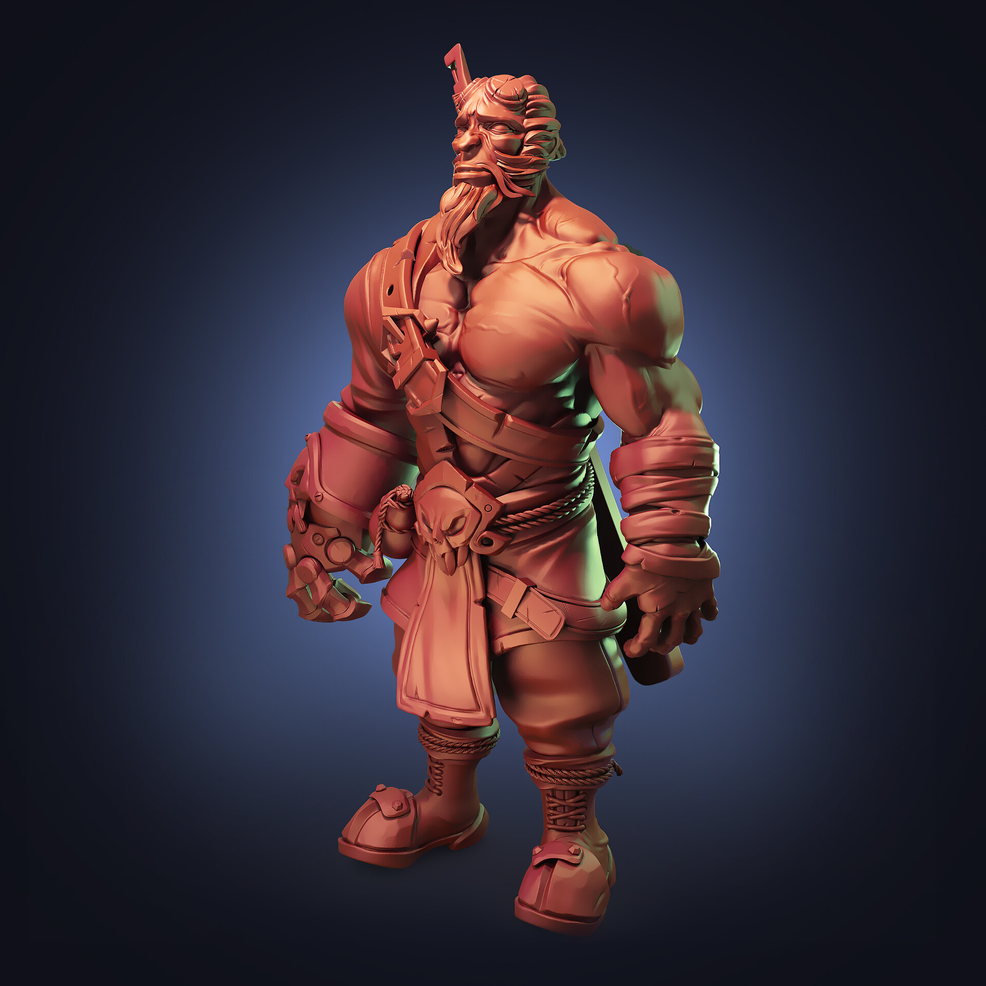 STYLized Hellboy (Clay render) by Marat — ProUser.Me