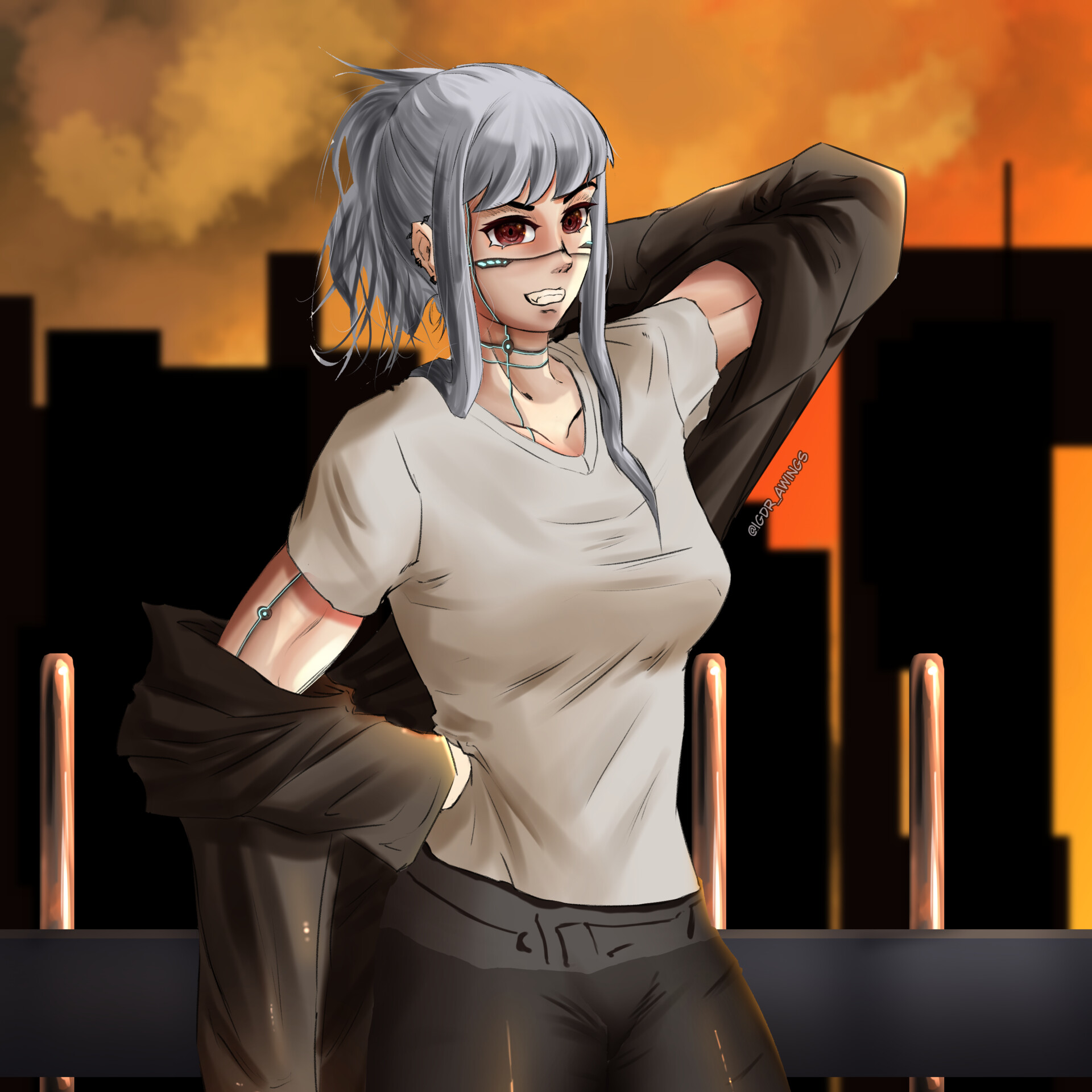 ArtStation - Cyberpunk Girl