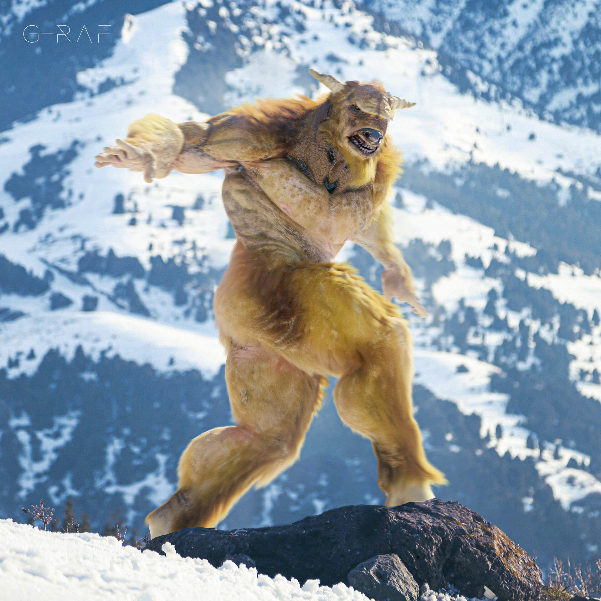 ArtStation - Snow Keeper - 3D creature Concept Render