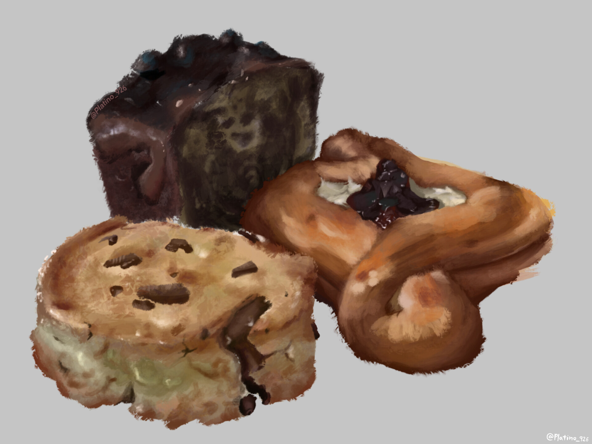 ArtStation - bread ilustration