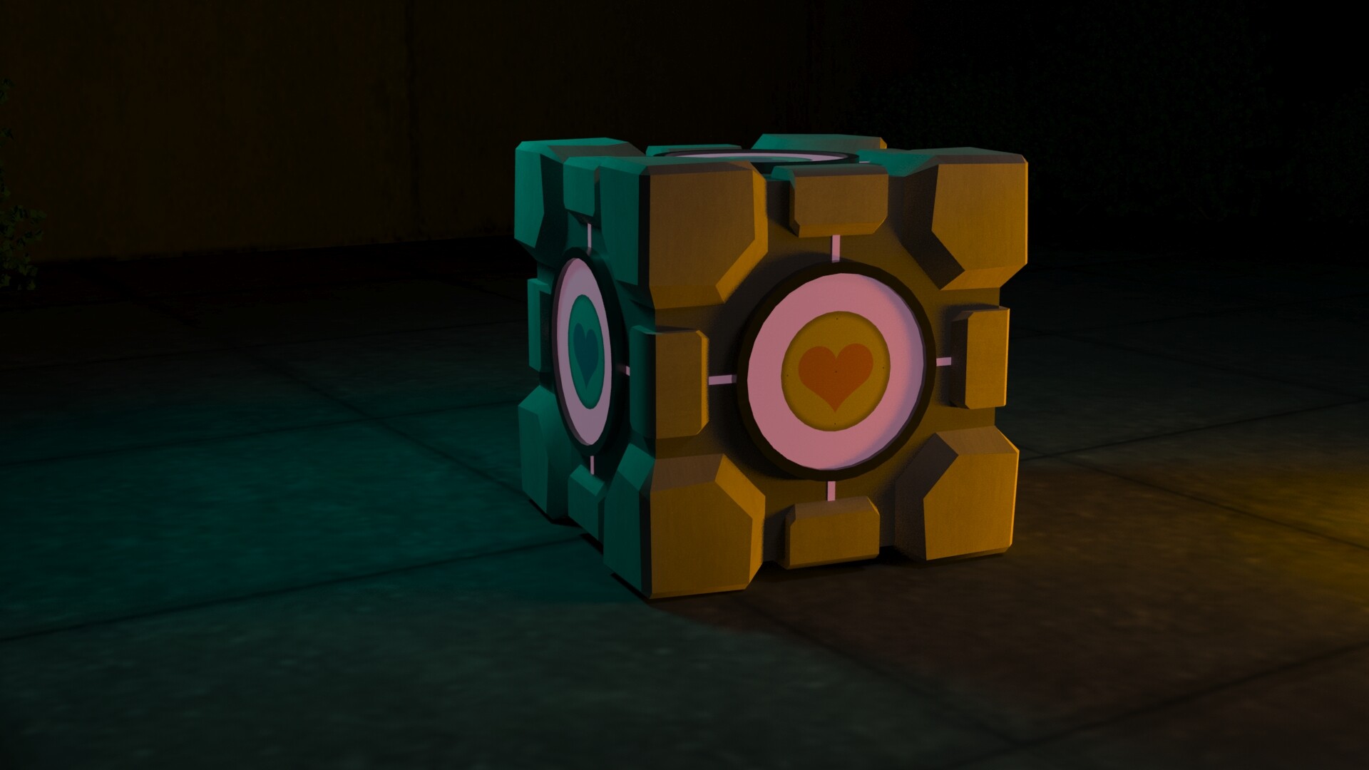 ArtStation - Companion Cube 3D Model