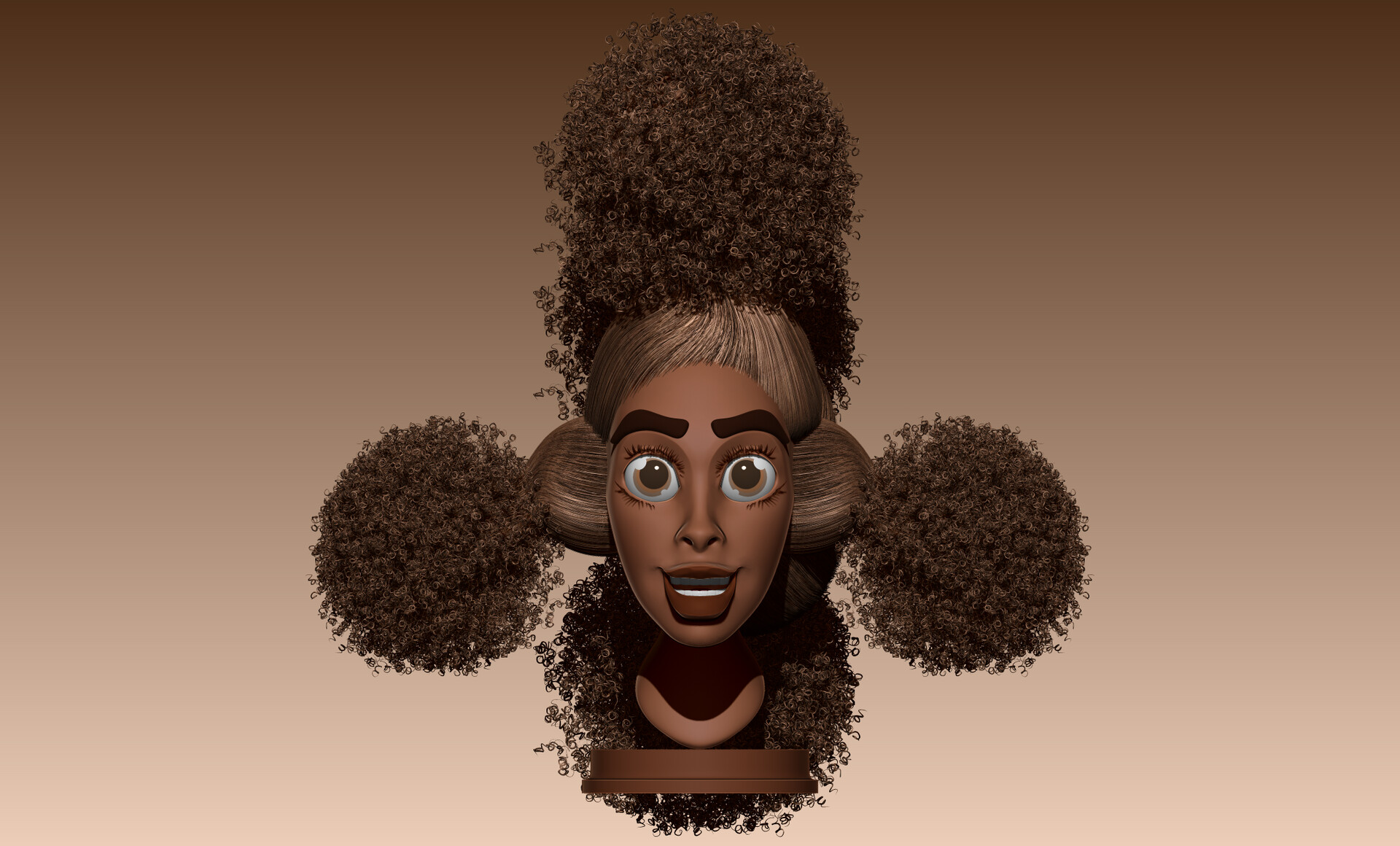 ArtStation - femaleSculpt_H_fiberMeshHair