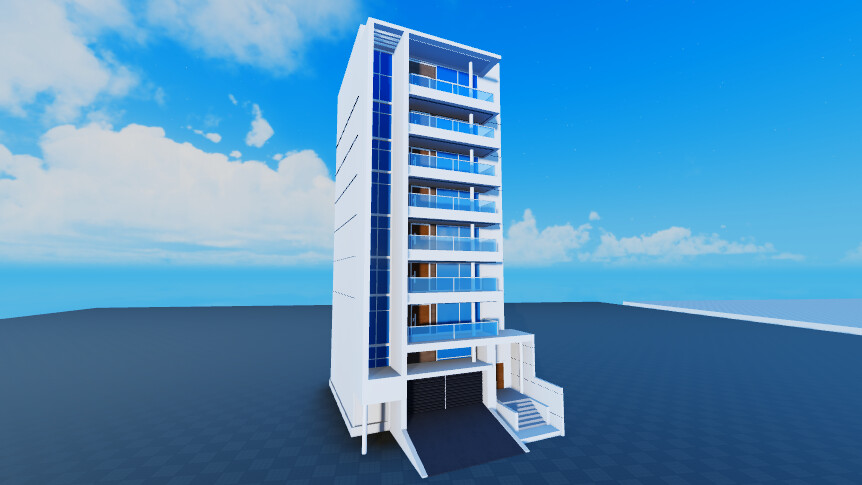 ArtStation - Low-Poly Modern Building