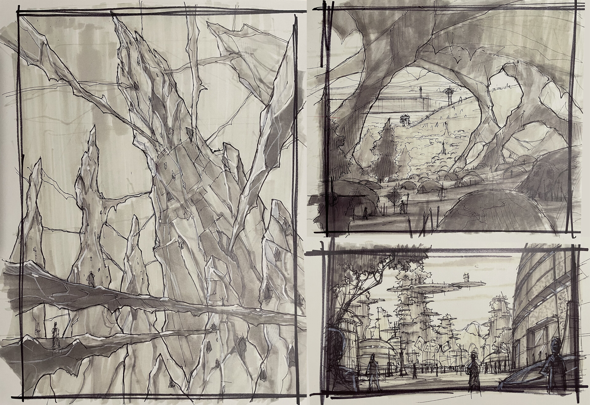 ArtStation - comp sketches