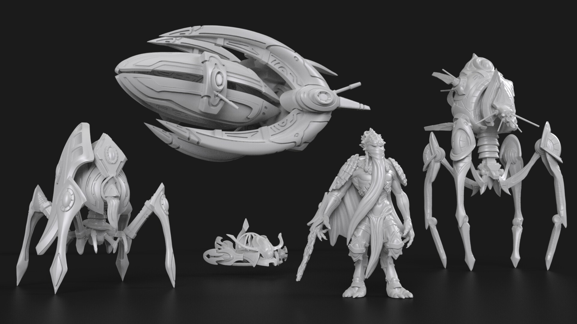 ArtStation - Miniatures - Starcraft 2 Protoss Units (2014 - 2017 ...