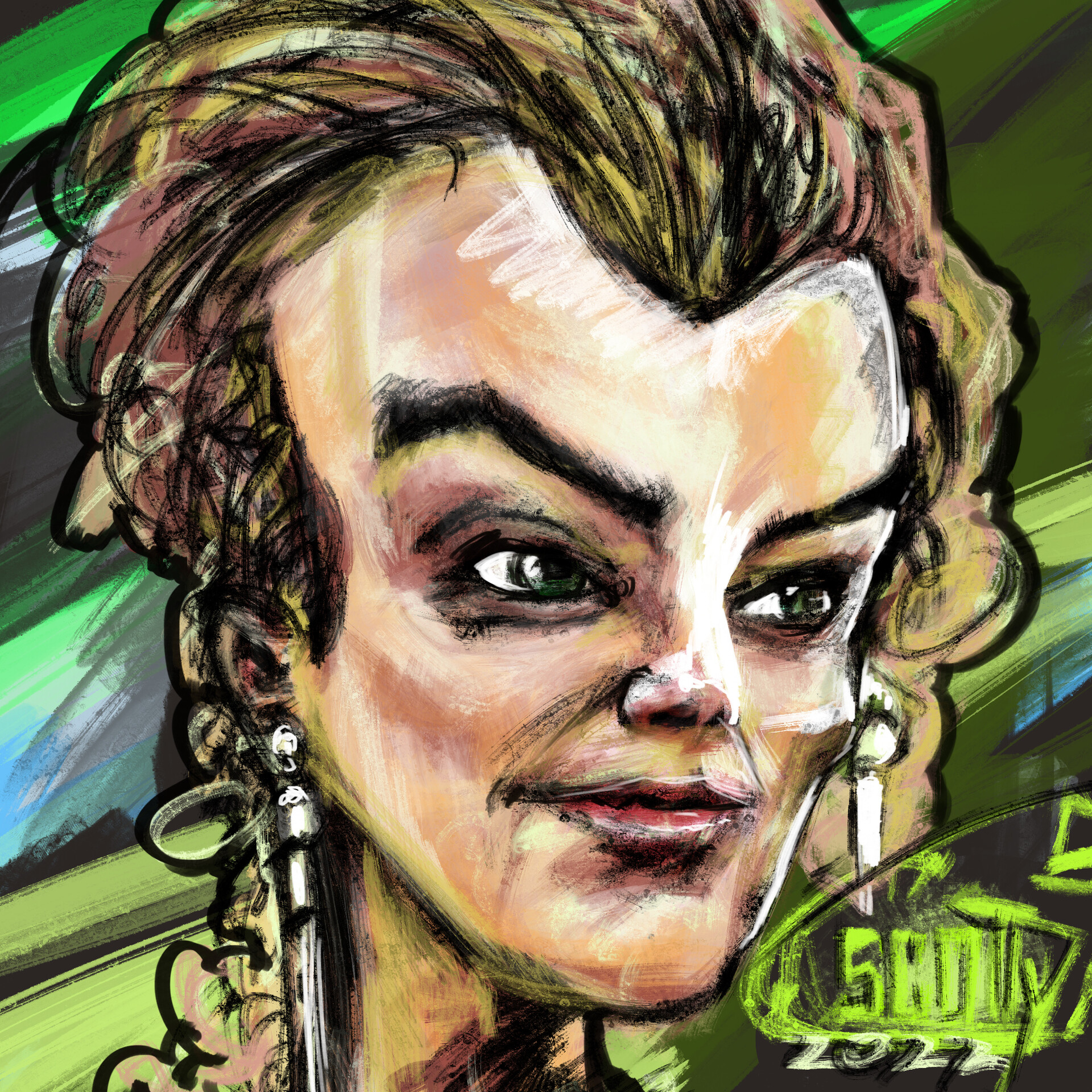 M. Scott Hull - 2022 Caricature Challenge 31 paintings 31 days