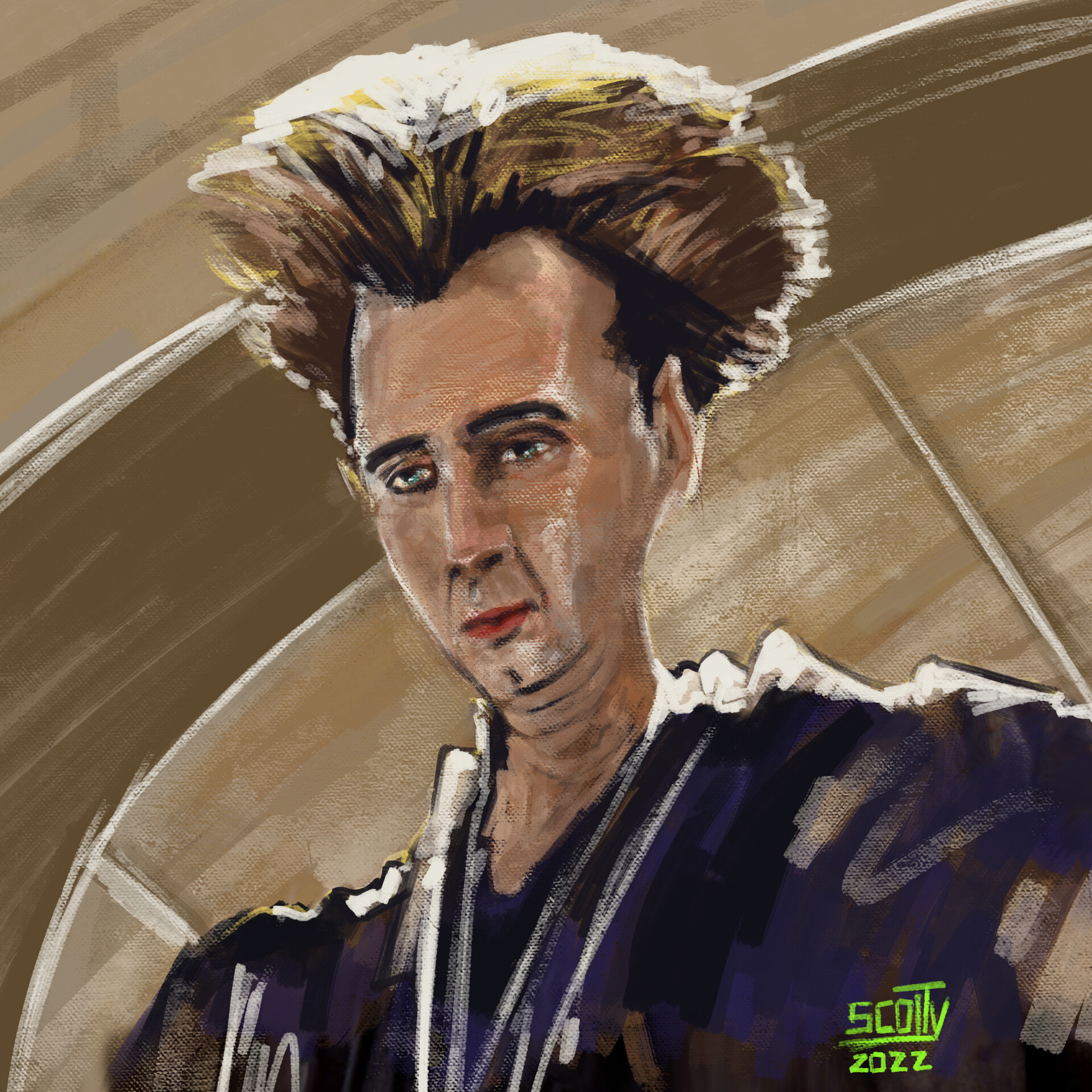 M. Scott Hull - 2022 Caricature Challenge 31 paintings 31 days