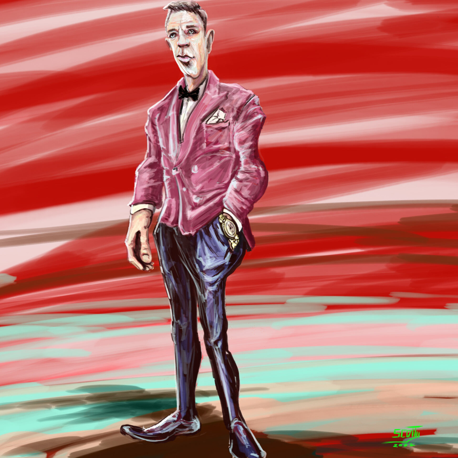 M. Scott Hull - 2022 Caricature Challenge 31 paintings 31 days