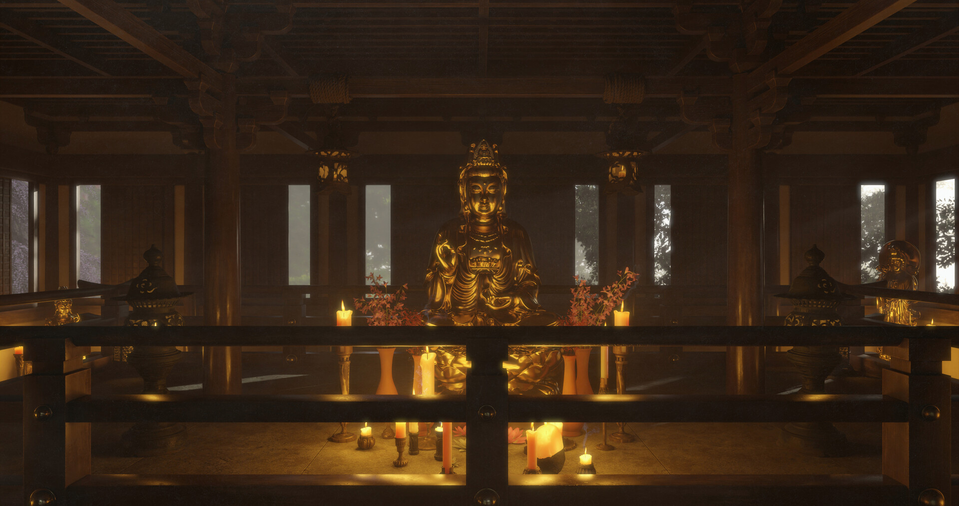 ArtStation - Japanese traditional shrine
