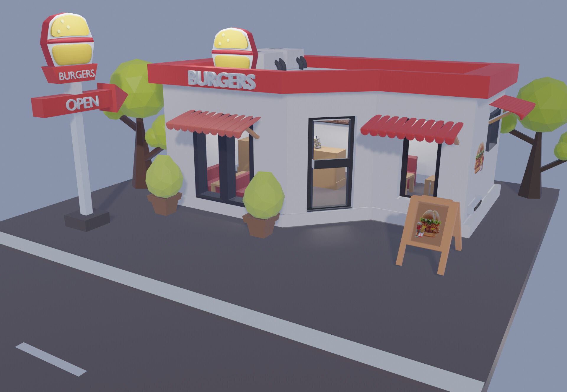 ArtStation - Burger Shop